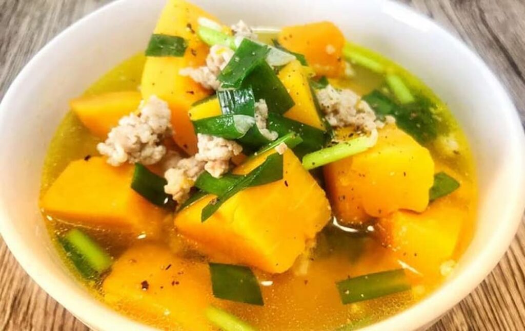 Bí quyết nấu canh bí đỏ thịt băm ngon ngọt, bổ dưỡng - nongsan365.net ...